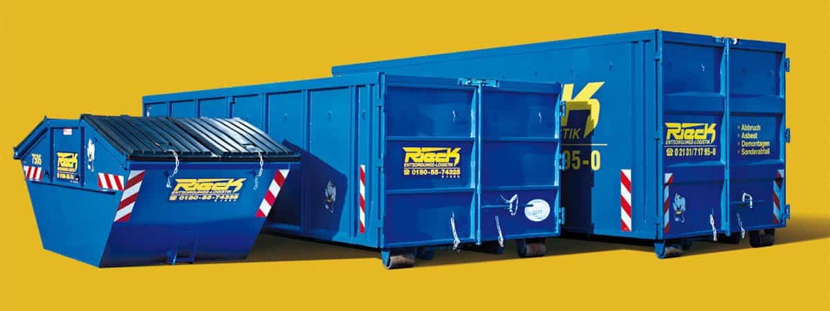 Container bestellen - Entsorgung von Abfällen aller Art